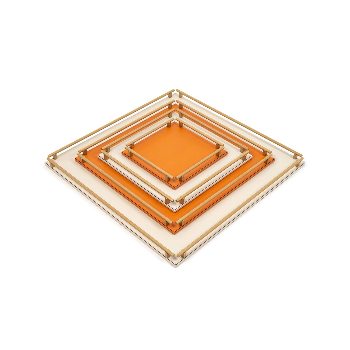 Robert Large Camel Tray With Brass Handles– ACD Home