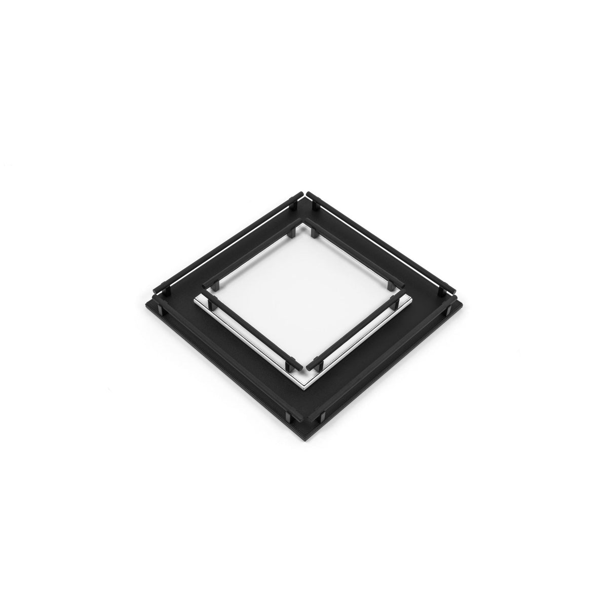 Robert Large Cream Tray With Black Handles– ACD Home